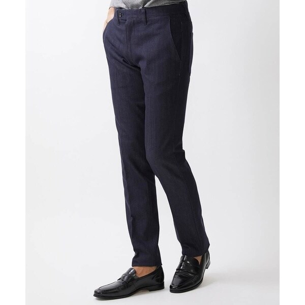 ミッシェルクランオム（MICHEL  HOMME）/【撥水】プレビアシャンブレースラックスパンツ