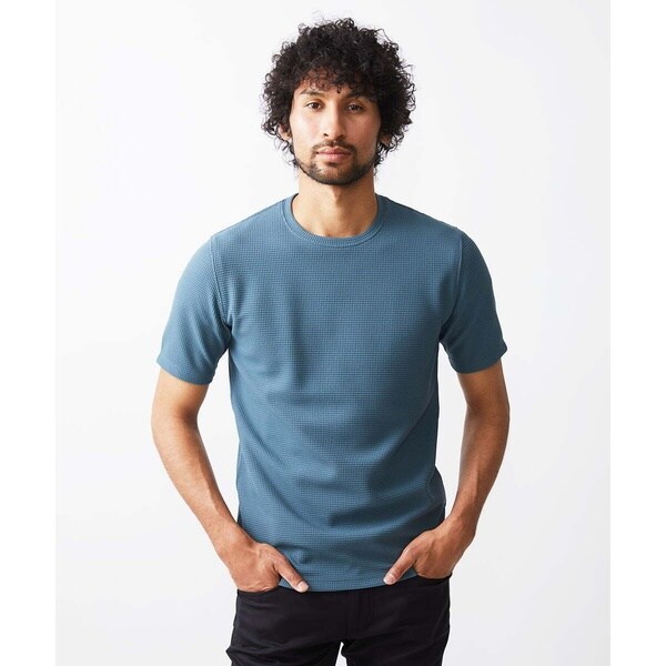 ミッシェルクランオム（MICHEL  HOMME）/《日本製》ワッフル半袖カットソー