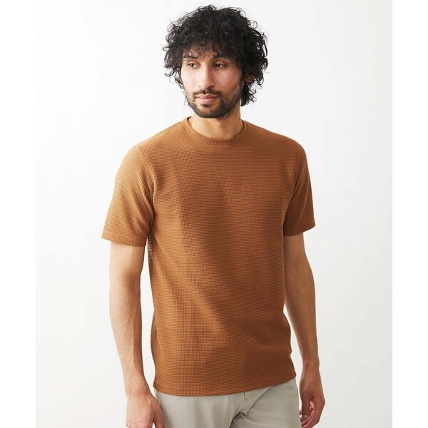 ミッシェルクランオム（MICHEL  HOMME）/《日本製》ワッフル半袖カットソー