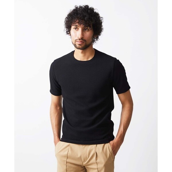 ミッシェルクランオム（MICHEL  HOMME）/《日本製》ワッフル半袖カットソー