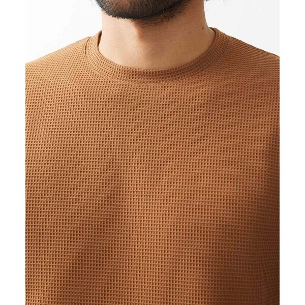 ミッシェルクランオム（MICHEL  HOMME）/《日本製》ワッフル半袖カットソー