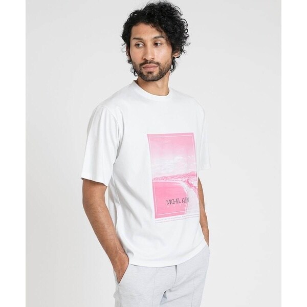 ミッシェルクランオム（MICHEL  HOMME）/プリント半袖カットソー