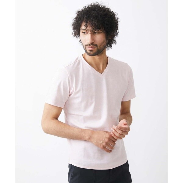 ミッシェルクランオム（MICHEL  HOMME）/《日本製》立体柄半袖カットソー