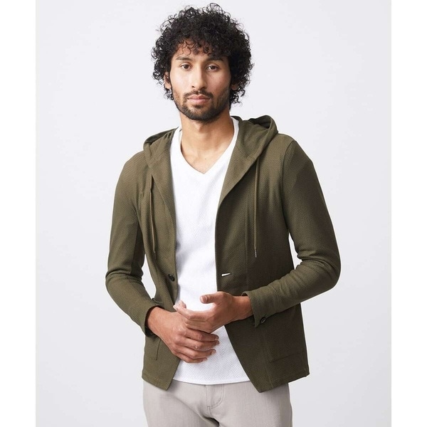 ミッシェルクランオム（MICHEL  HOMME）/マイクロチェックリンクスパーカー