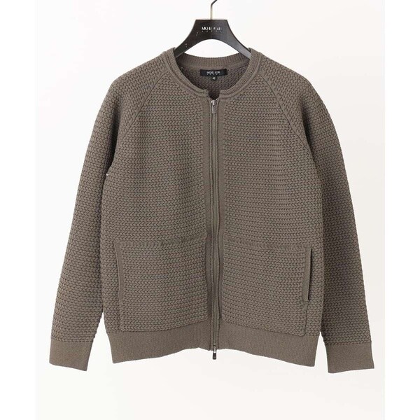 ミッシェルクランオム（MICHEL  HOMME）/ニットノーカラーブルゾン セットアップ