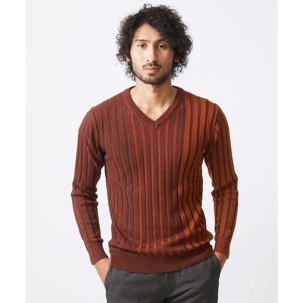 ミッシェルクランオム（MICHEL  HOMME）/グラデーションVネックニット