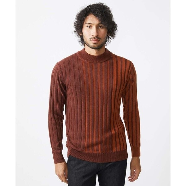 ミッシェルクランオム（MICHEL  HOMME）/グラデーションモックネックニット