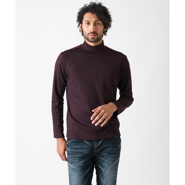 ミッシェルクランオム（MICHEL  HOMME）/《日本製》スムースモックネック長袖カットソー