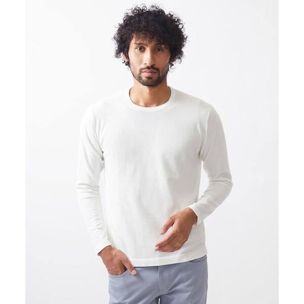 ミッシェルクランオム（MICHEL  HOMME）/ハイゲージクルーネック長袖ニット