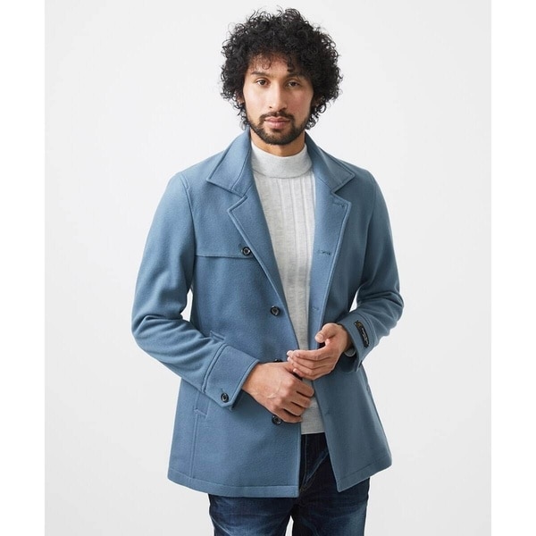 ミッシェルクランオム（MICHEL  HOMME）/スタンドカラーウールコート