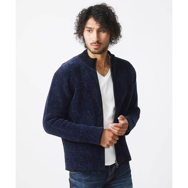 ミッシェルクランオム（MICHEL  HOMME）/《日本製》モールスタンドZIPカーディガン