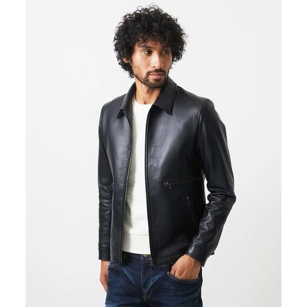 ミッシェルクランオム（MICHEL  HOMME）/ラムレザーブルゾン