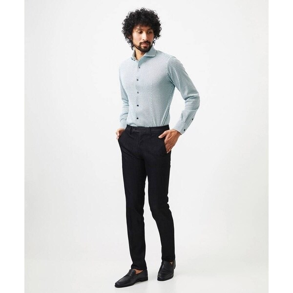 ミッシェルクランオム（MICHEL  HOMME）/《日本製》ストレッチラッセル長袖シャツ