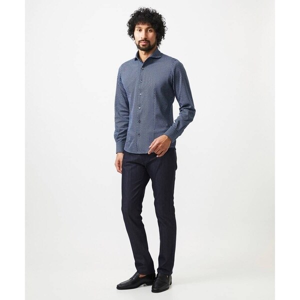 ミッシェルクランオム（MICHEL  HOMME）/《日本製》ストレッチラッセル長袖シャツ