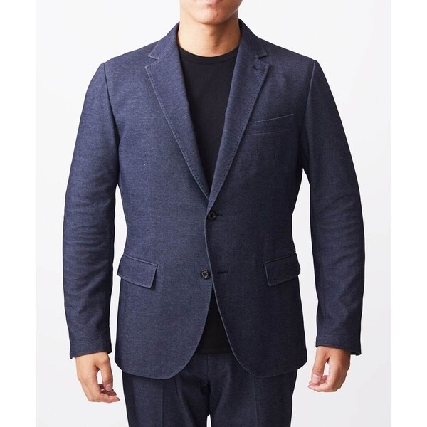 ミッシェルクランオム（MICHEL  HOMME）/【セットアップ】ジャージテーラードジャケット【BODY MAKE】