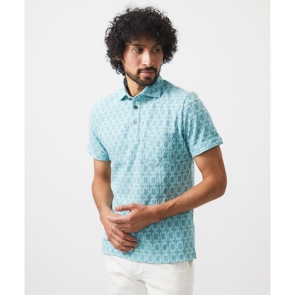 ミッシェルクランオム（MICHEL  HOMME）/《日本製》リンクスVネック半袖ポロシャツ