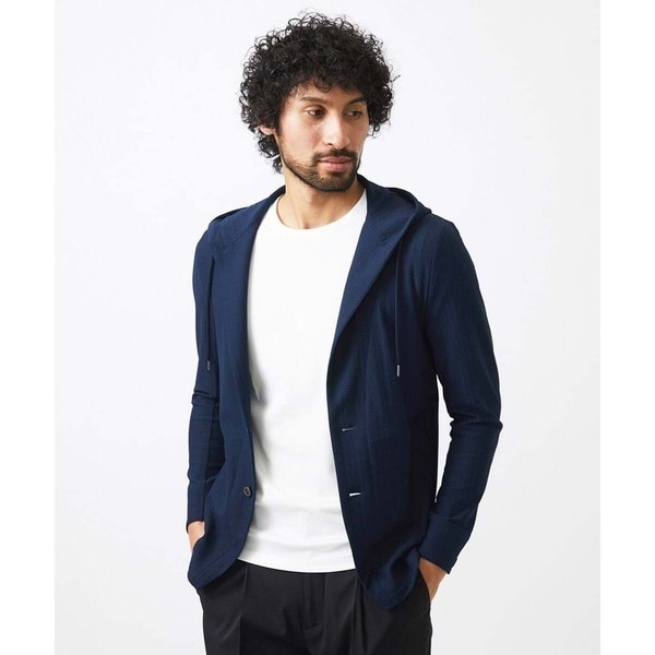 ミッシェルクランオム（MICHEL  HOMME）/サッカー柄フードジャケット