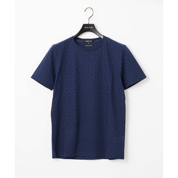 ミッシェルクランオム（MICHEL  HOMME）/幾何学柄クルーネック半袖カットソー