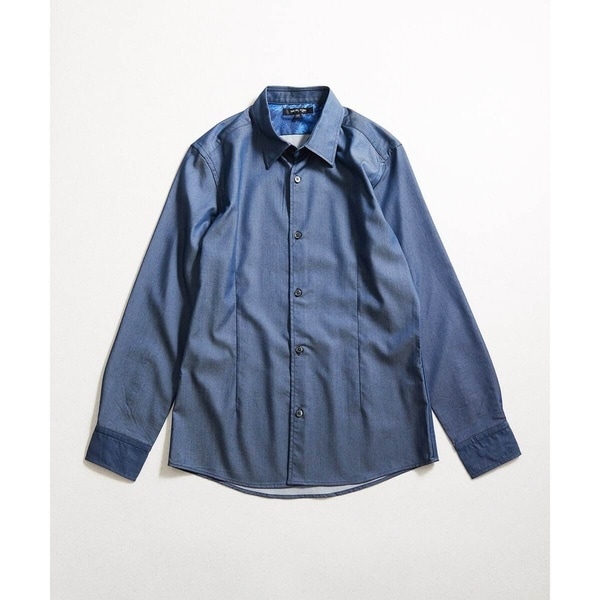 ミッシェルクランオム（MICHEL  HOMME）/【セットアップ】デニム調長袖シャツ