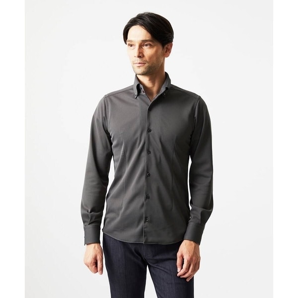 ミッシェルクランオム（MICHEL  HOMME）/《日本製》ボタンダウン長袖シャツ