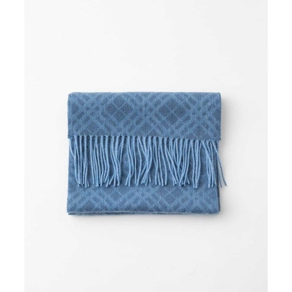 【NEW】ミッシェルクランオム（MICHEL  HOMME）/バイアスチェック柄カシミヤマフラー