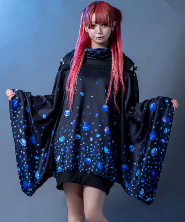 バックステージパス（backstagepass）/KIMONO−PARKA(キモノ パーカー) キモノスリーブ プルオーバーパーカー