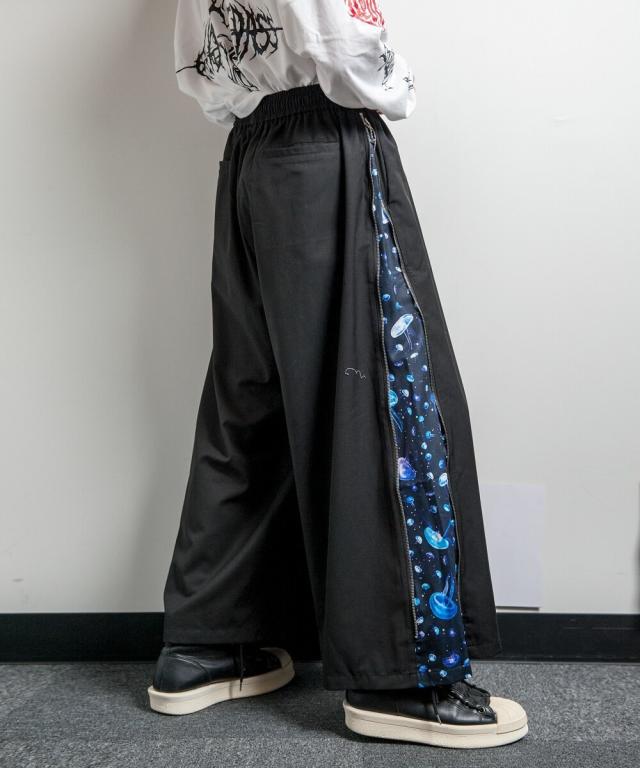 バックステージパス（backstagepass）/SABI−JELLY PLANETS(サビ−ジェリープラネッツ)サイドファスナー ワイドパンツ
