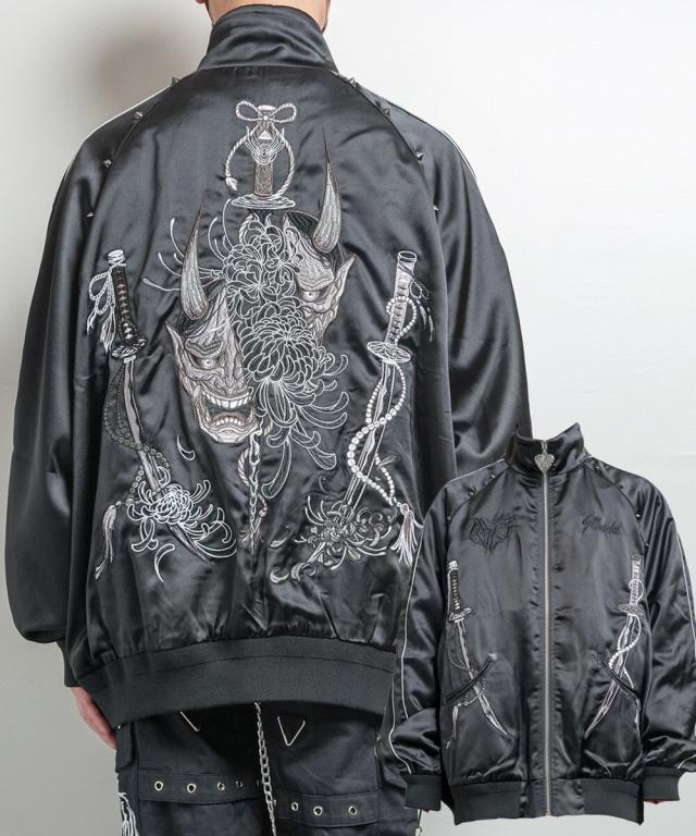 バックステージパス（backstagepass）/HANNYA(はんにゃ)般若 和柄刺繍 オーバーサイズ スカジャン