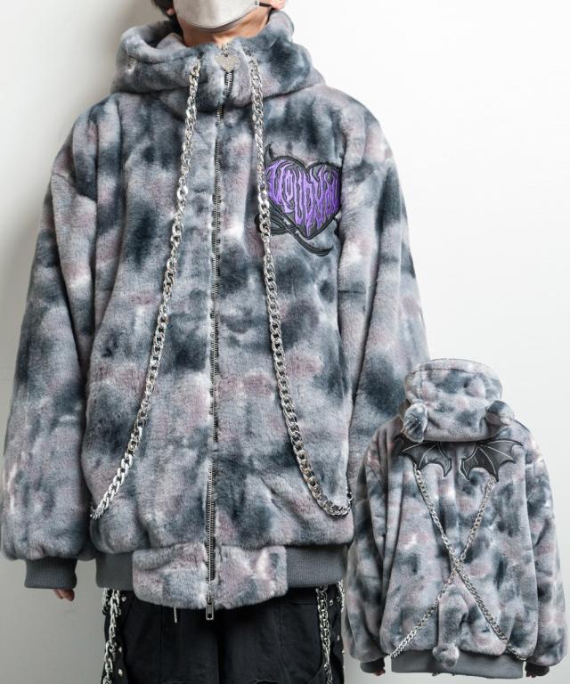 バックステージパス（backstagepass）/DEMON TIME FUR(デーモンタイム ファー) 悪魔ちゃん オーバーサイズ ファーブルゾン/