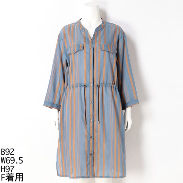 ラ・クープ/ストライプジャガードワンピース