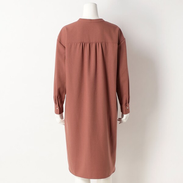 ラ・クープ/パール釦バンドカラーワンピース