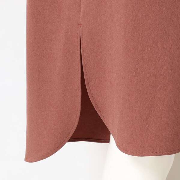 ラ・クープ/パール釦バンドカラーワンピース