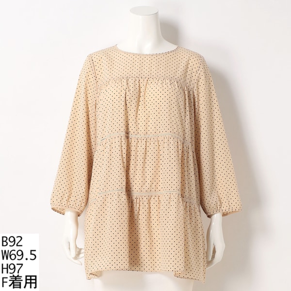 ラ・クープ/ドットティアードチュニック