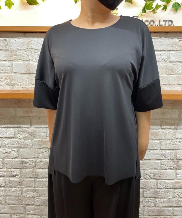 ラ・クープ（LACOUPE）/【ストレッチ】【吸湿性・速乾性】プルリ半袖ブラウス