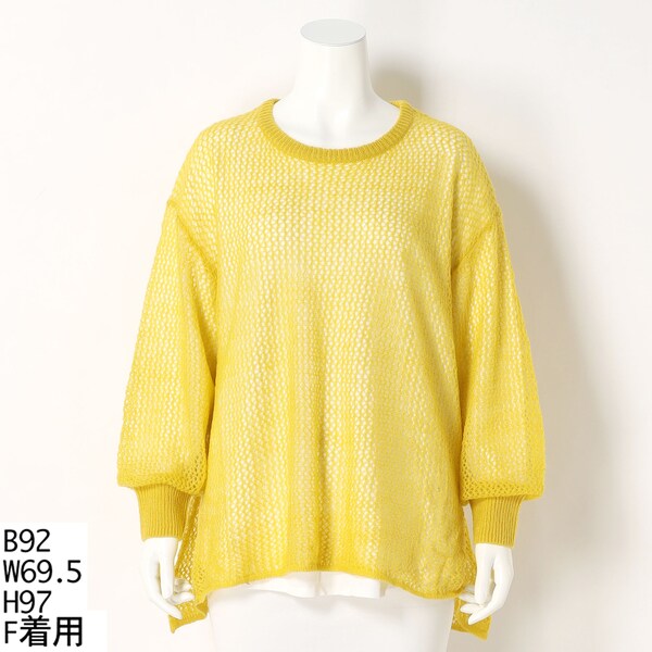 ラ・クープ/メッシュレイヤード風ニット