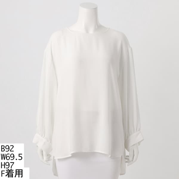 ラ・クープ（LACOUPE）/無地袖デザインブラウス