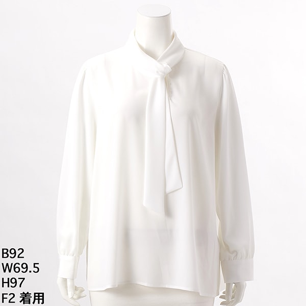 ラ・クープ（LACOUPE）/【洗える】ボウタイブラウス