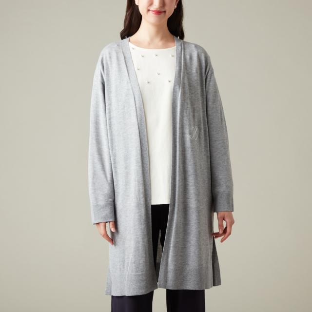 ラ・クープ（LACOUPE）/”A”ロゴニットロングカーデ