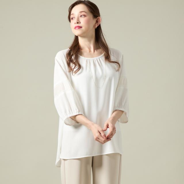 ラ・クープ（LACOUPE）/袖切り替えデザインブラウス