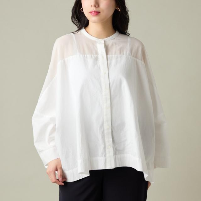 ラ・クープ（LACOUPE）/【洗える】シアードッキングオーバーブラウス