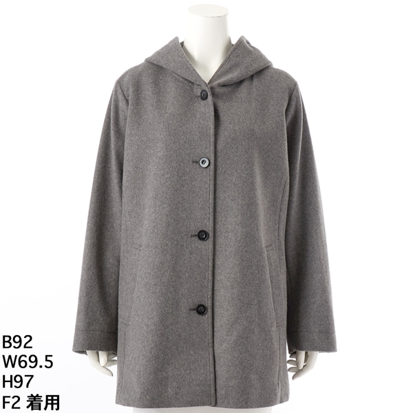 ラ・クープ（LACOUPE）/フーディ?ウールコート