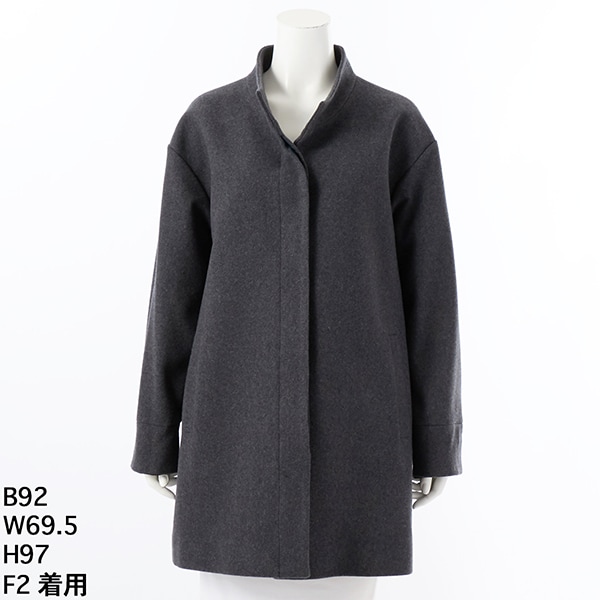 ラ・クープ（LACOUPE）/スタンド衿ウールコート