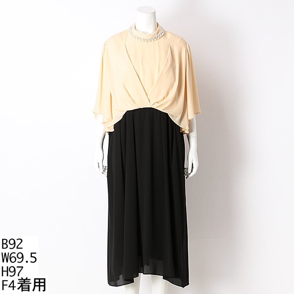 ラ・クープ（LACOUPE）/パール付きウエスト切り替えドレス　Ｆサイズ〜