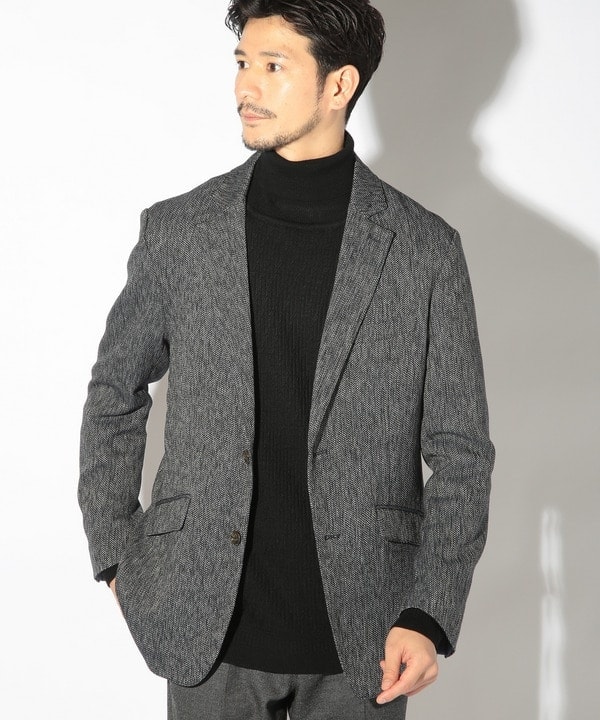 ユニオンステーション（UNION STATION）/スラブ調ヘリンボーンテーラードジャケット