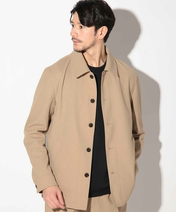 ユニオンステーション（UNION STATION）/ポリエステルオックスショートステンカラーブルゾン