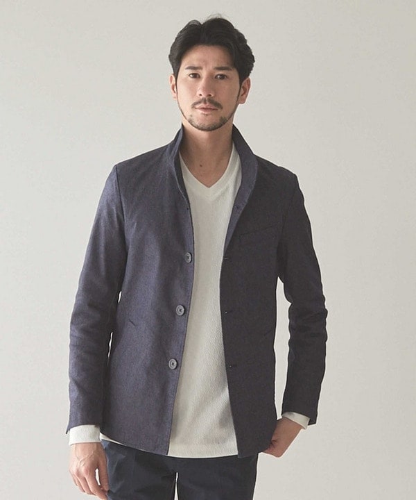 ユニオンステーション（UNION STATION）/スーパーストレッチT/Cツイルスタンドカラーブルゾン