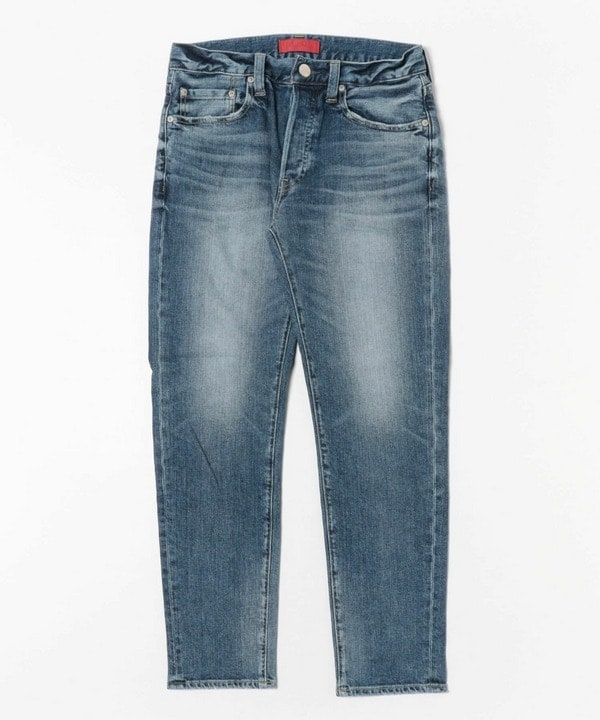 ユニオンステーション（UNION STATION）/【RED CARD】Rhythm+ リズムプラス ストレッチ テーパード デニムパンツ