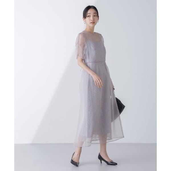 ナノユニバース（NANO universe）/kaene／オーガンエプロンレースドレス