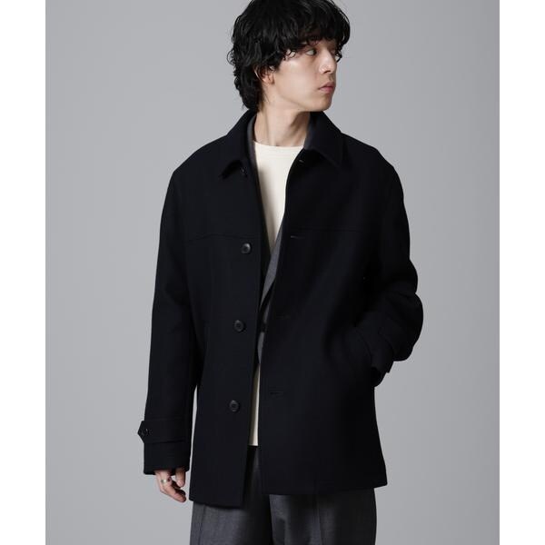 ナノユニバース（NANO universe）/ウールカシミヤ二重織りメルトンカーコート