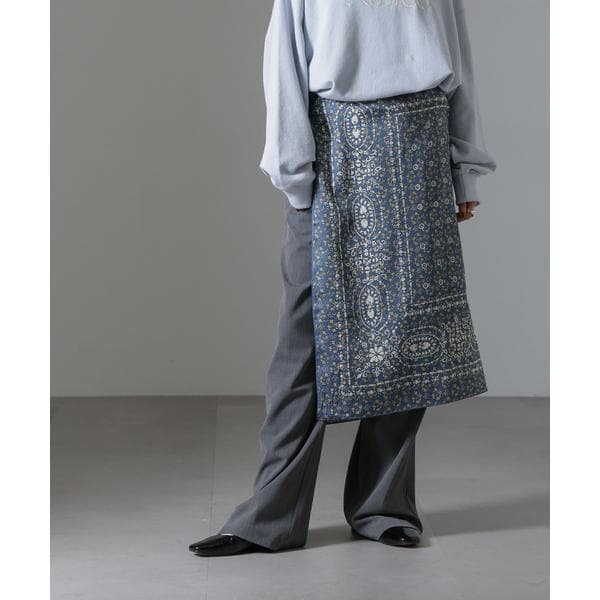 ナノユニバース（NANO universe）/バンダナ柄フラワースカーフ